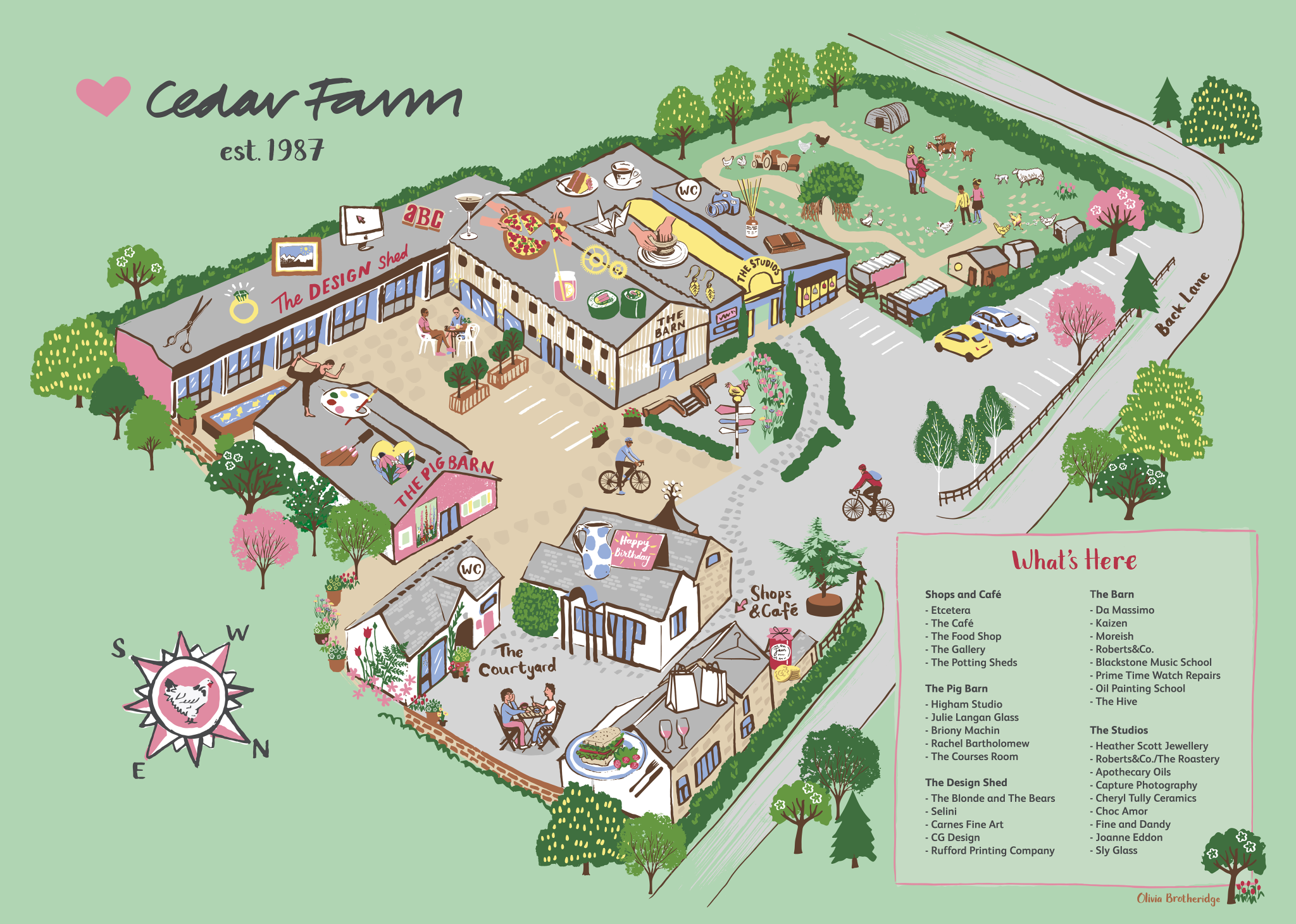 Cedar Farm Map - Cedar Farm, Arts, Craft, Shopping, Lancashire